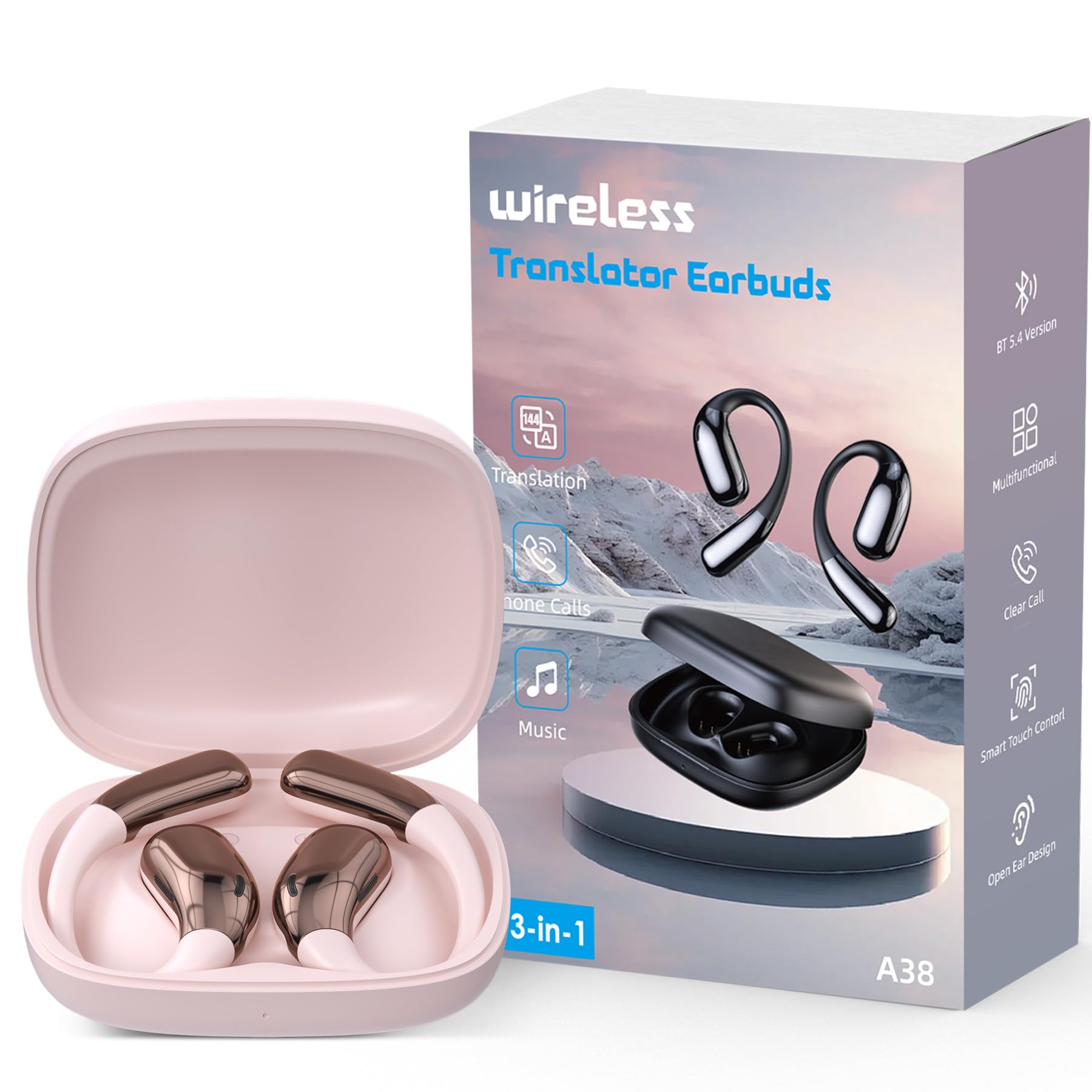 MINISO X15 Pro AI Real Time Translation Earbuds for Language Learners ...